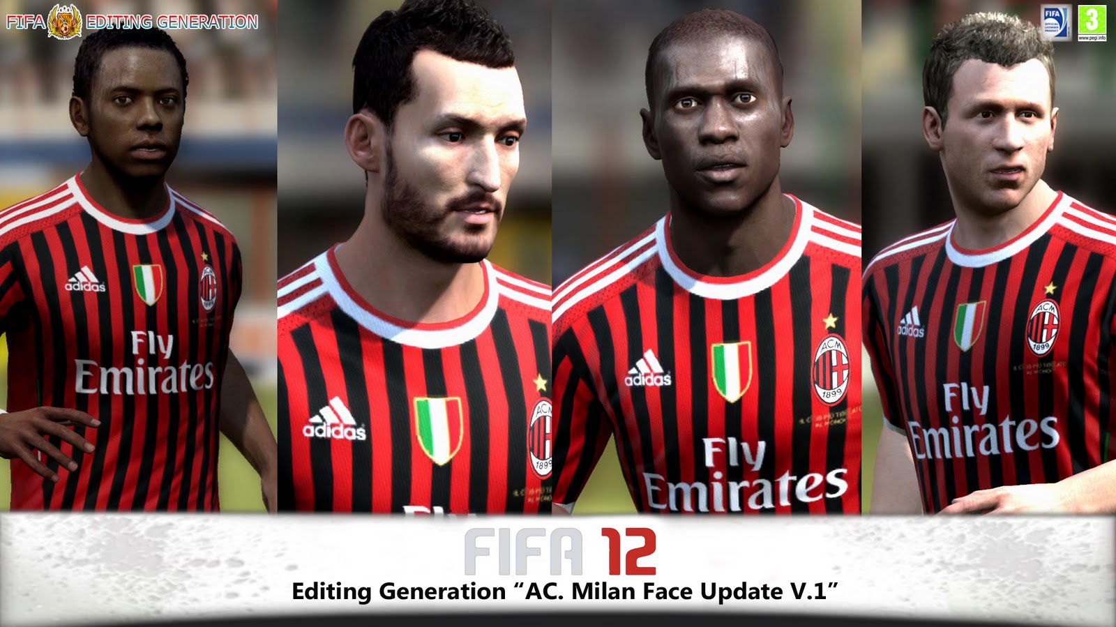 Editing Generation AC. Milan Face V. 1.0:Fifa Show