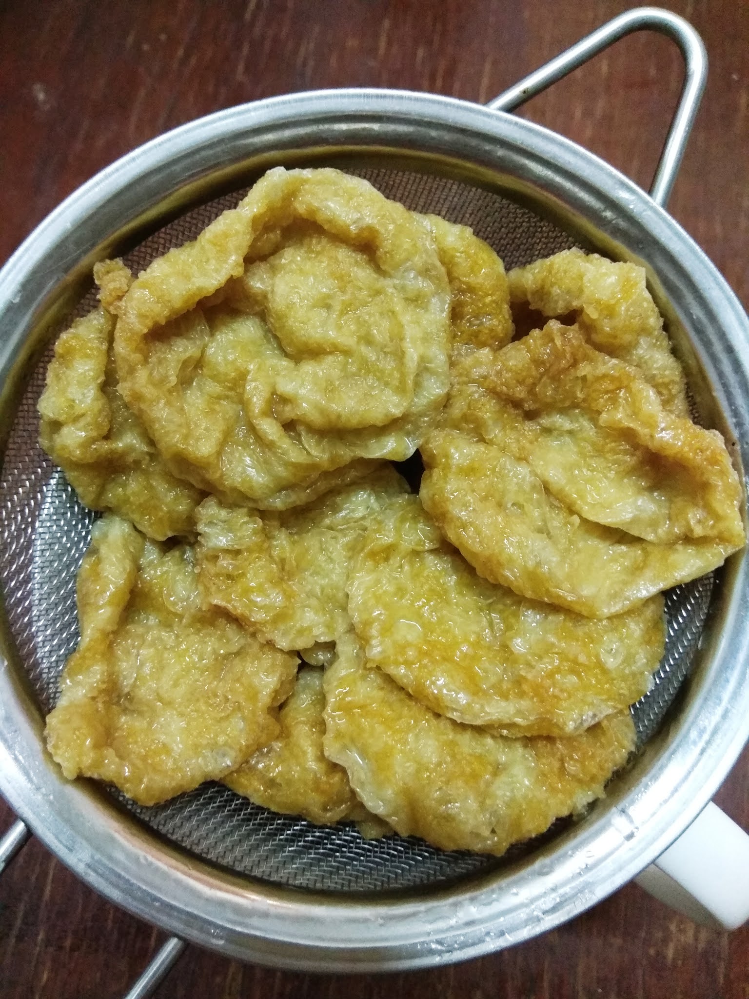 Elinluv's Tidbits Corner: Fried Wheat Gluten Puffs