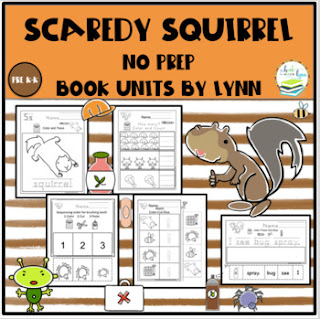 SCAREDY SQUIRREL BOOK BUNDLE 4 BOOKS PLUS FREE PRODUCT ~ Book Units by Lynn