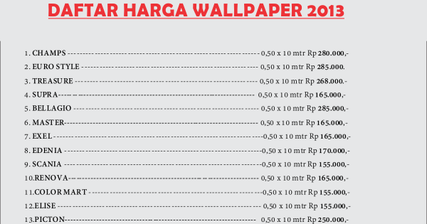JUAL WALLPAPER MERK GOOD RICH | PASANG WALLPAPER DINDING | TRITAMA ...