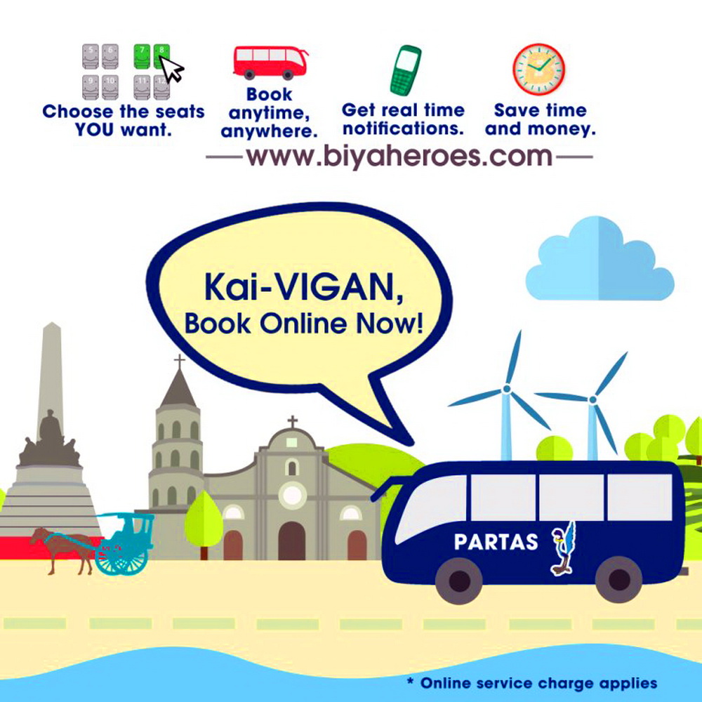 Partas offers online reservations to/from Ilocos