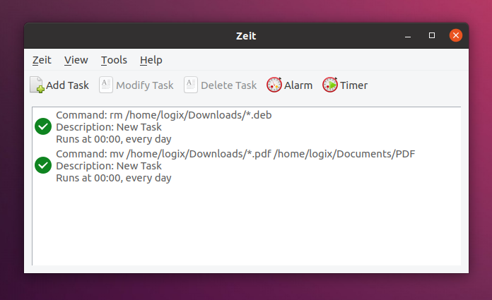 Schedule Commands And Scripts In Linux With Zeit Gui For Cron And At Linux Uprising Blog