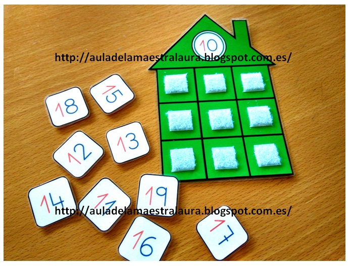 Aula de la maestra Laura: Cada "familia" en su casita