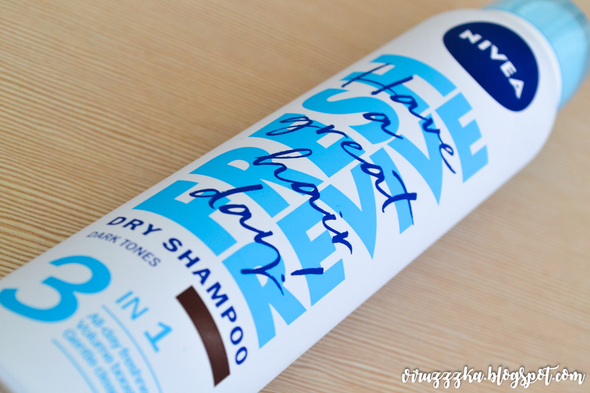 Nivea Fresh Revive Dry Shampoo • Dark Tones 3 in 1 | Review & Swatches