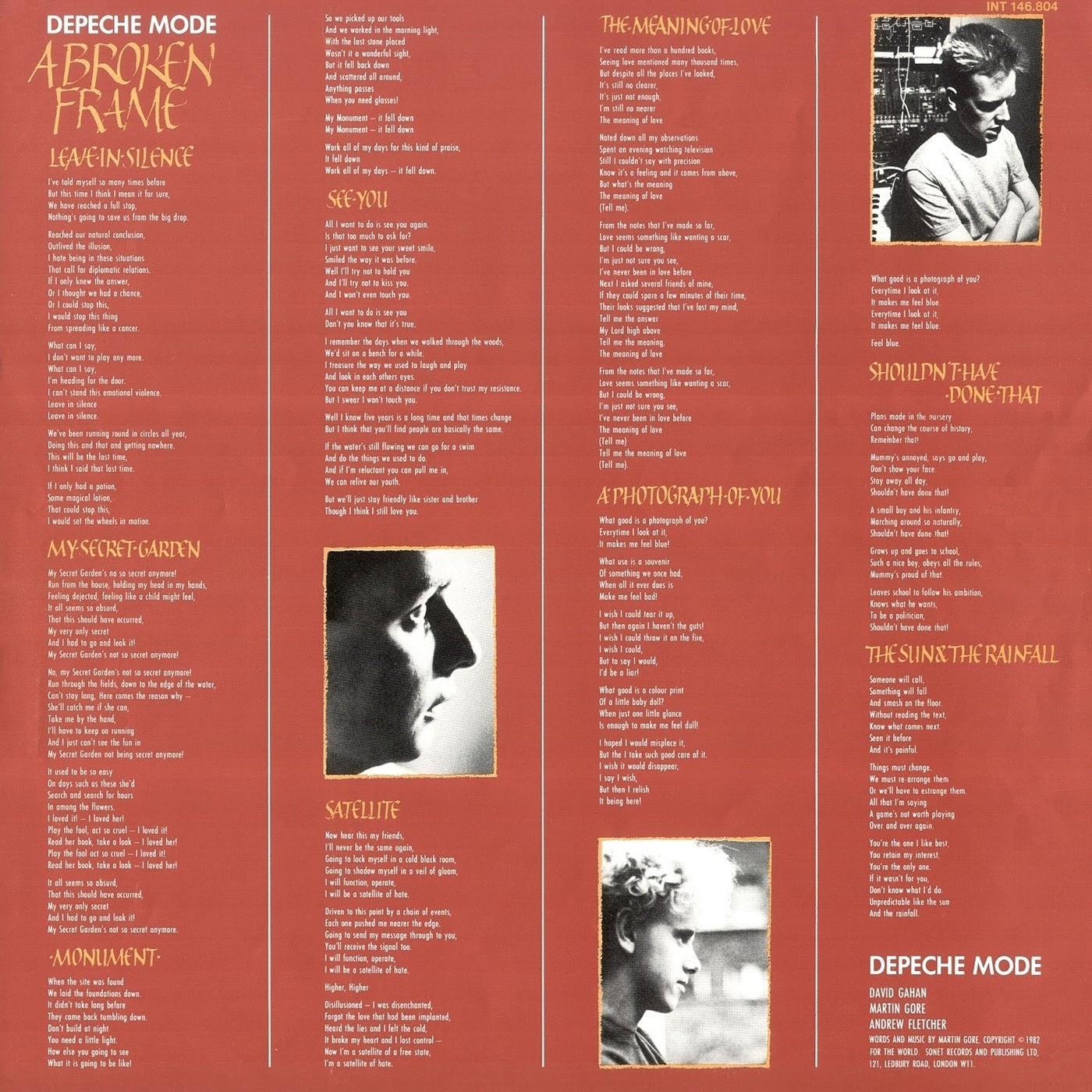 1982 A Broken Frame - Depeche Mode - Rockronología