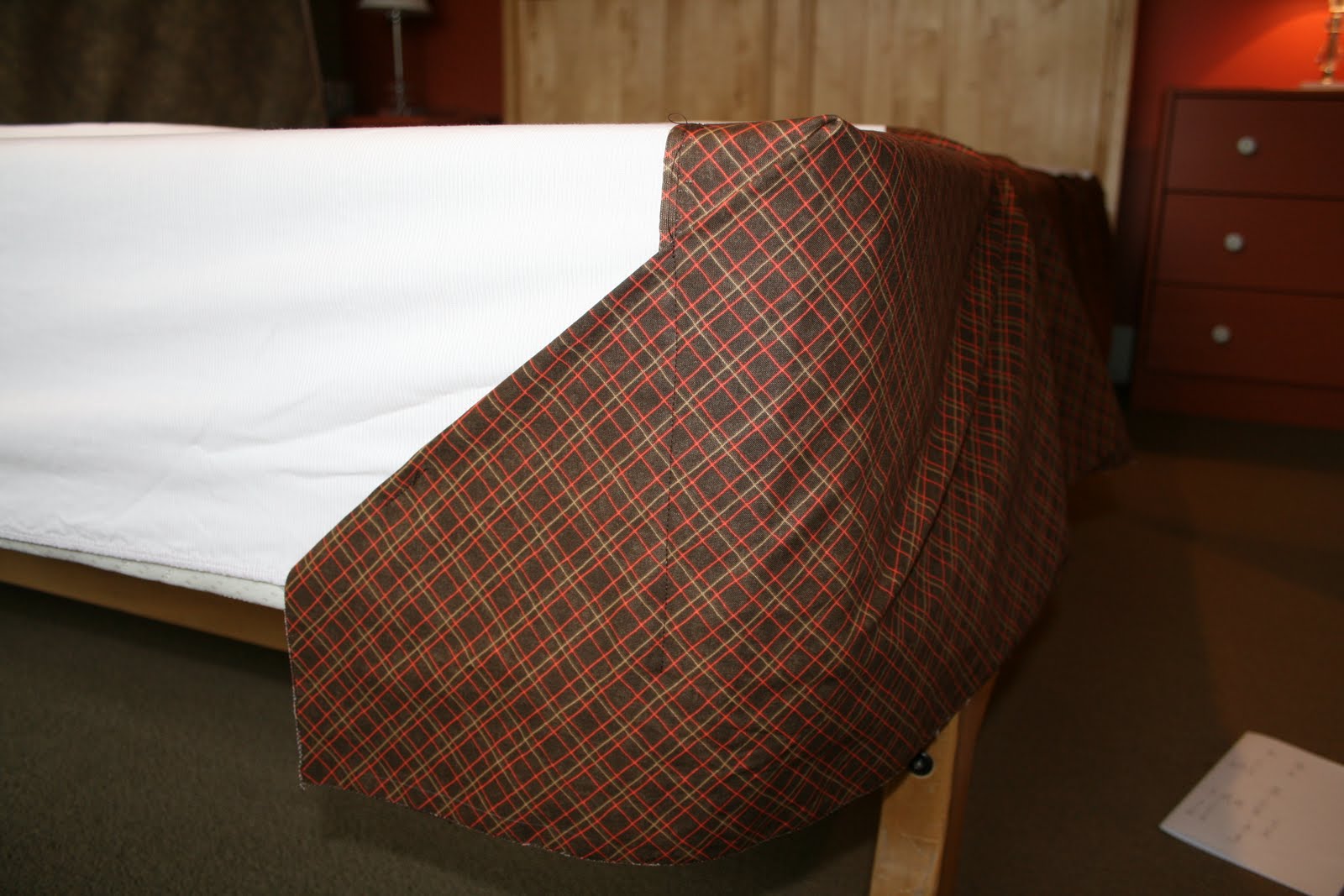 Box-spring cover tutorial