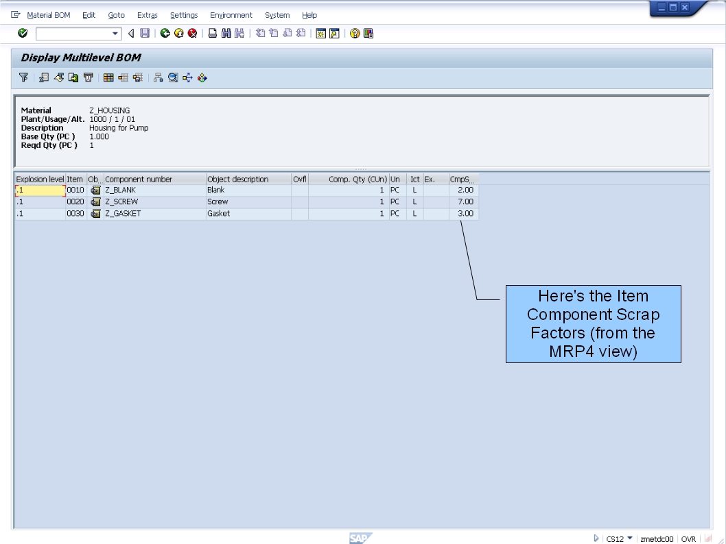 青蛙SAP分享 Froggy's SAP sharing: PP Scrap Factor Case Study