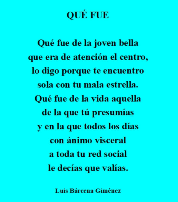 Qué fue | Décimas Espinelas y Poemas