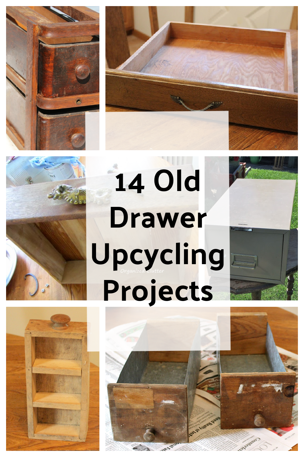 14 Old Drawer Upcycling/Repurposing Projects | Organized Clutter ...