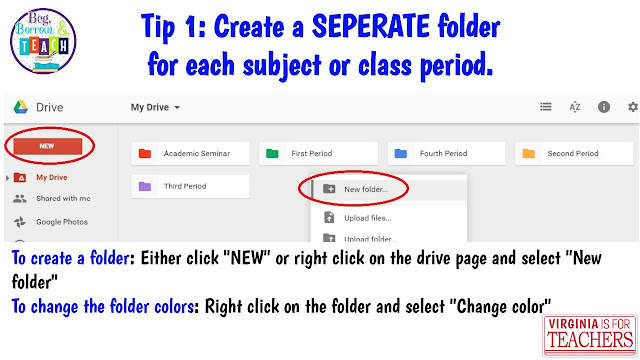 Organizing Files on Google Drive to Maximize Learning Time | Virginia ...