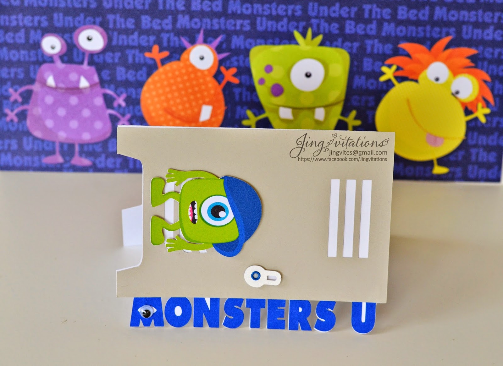 Jingvitations: Monster University Back to School Invitations