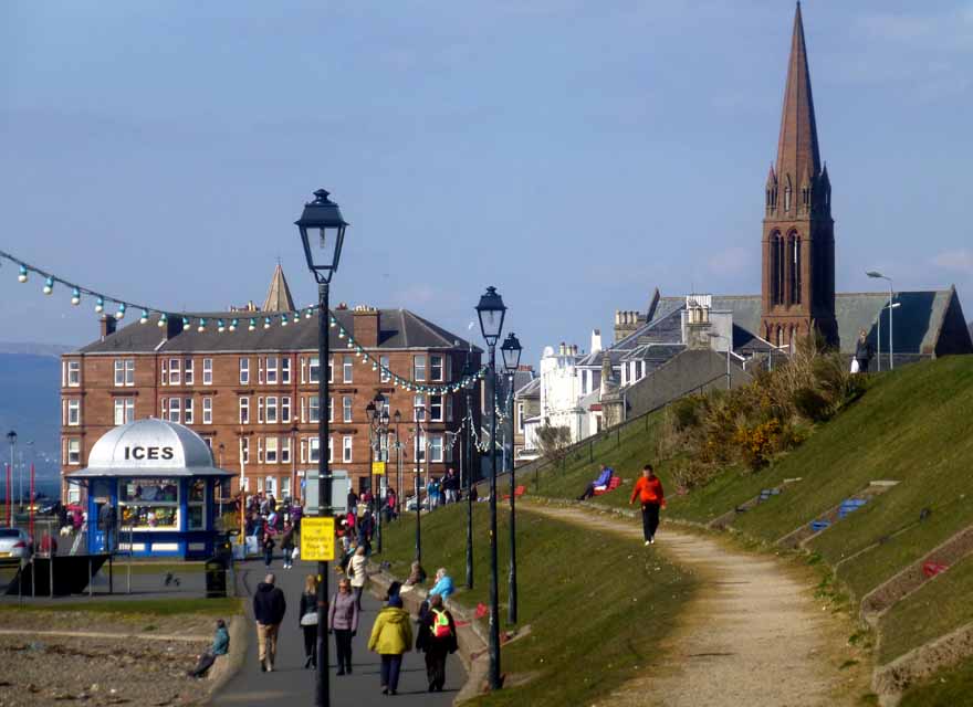 Alex and Bob`s Blue Sky Scotland: A Largs Hill Walk. Arran. Clyde ...