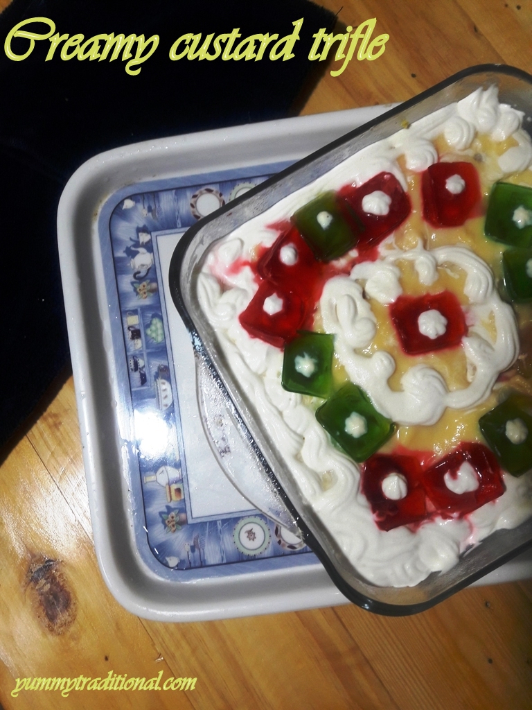 Fruit Trifle Recipe - Yummy Traditional