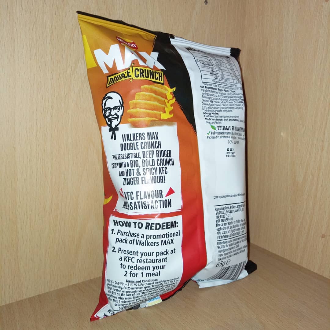 Supersupergirl's Food Reviews: Walkers MAX Kentucky Fried Chicken ...