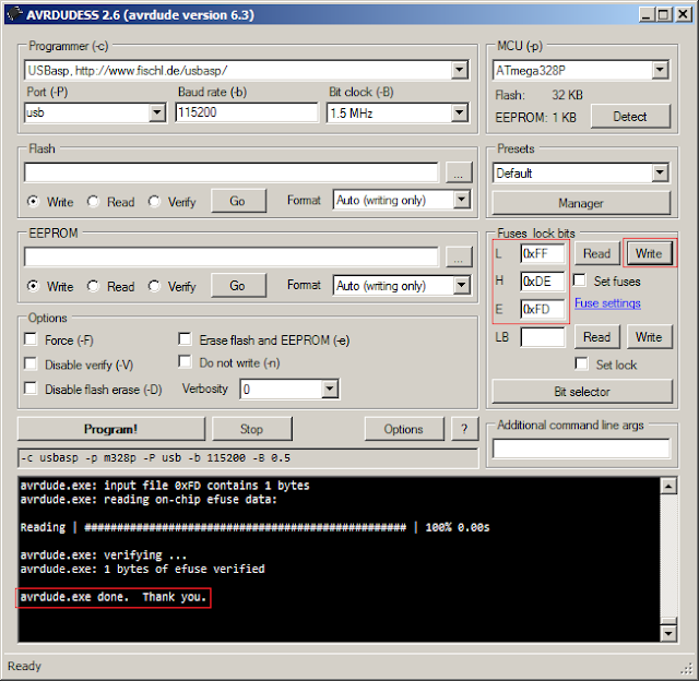 Tutorial Burning Bootloader Playbotix Play The Robot