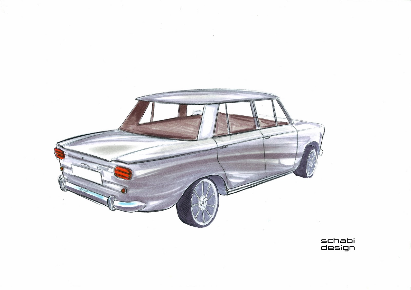 Schabi Design Sketch Site: Fiat 1500 Rendering