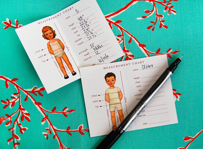 Printable: Measurement cards ... | the ReFab Diaries