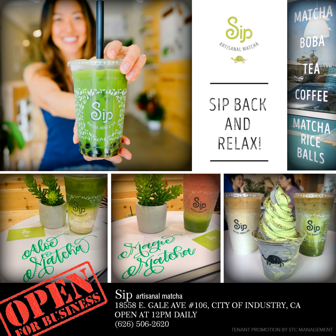 Sip, artisanl matcha Grand Opening_Tenant Promotion