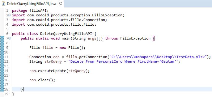 Fillo Excel API - Excel Read Write