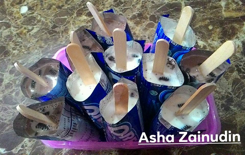 Resepi Aiskrim Oreo Senang(3 bahan je) | YUK'S TROVE