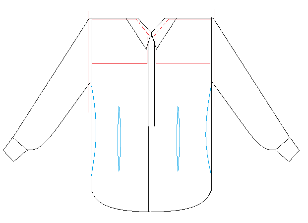 Curvy Girl's Style Refashioned: Refashion No. 2 - Denim shirt!