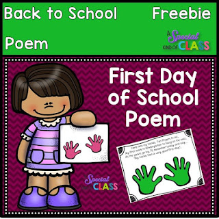 A special kind of class: Freebie Friday - Back to school poem