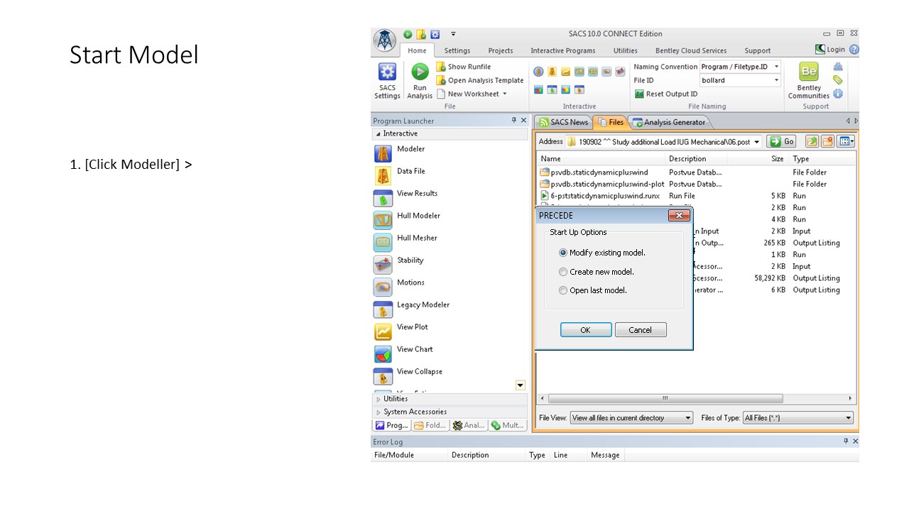 Simple Model with SACS