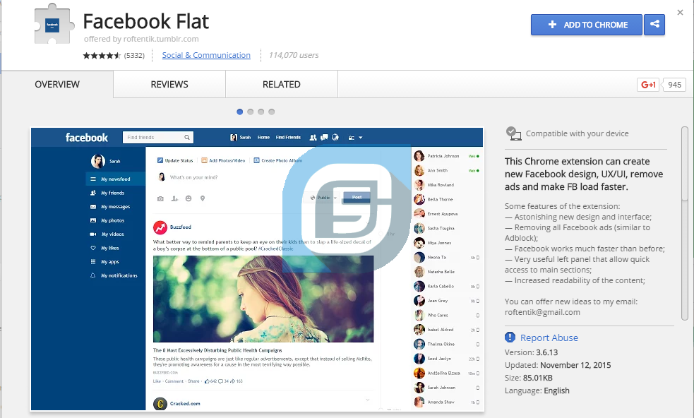 Cara Membuat Tampilan Facebook Menjadi Flat Design - Situsit