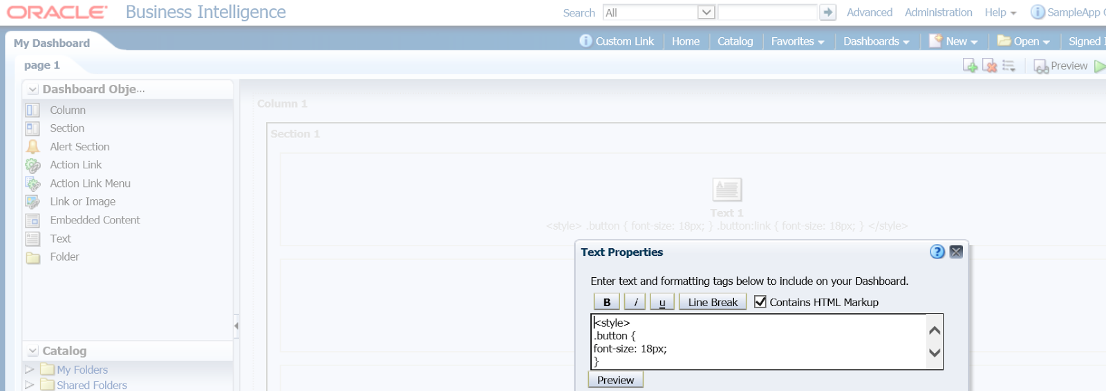 Vishals Blog Using Internet Explorer To Customize Obiee 11g Ui