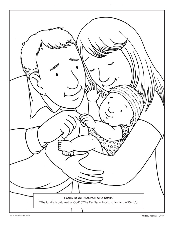 Honor Your Parents Coloring Page Coloring Pages