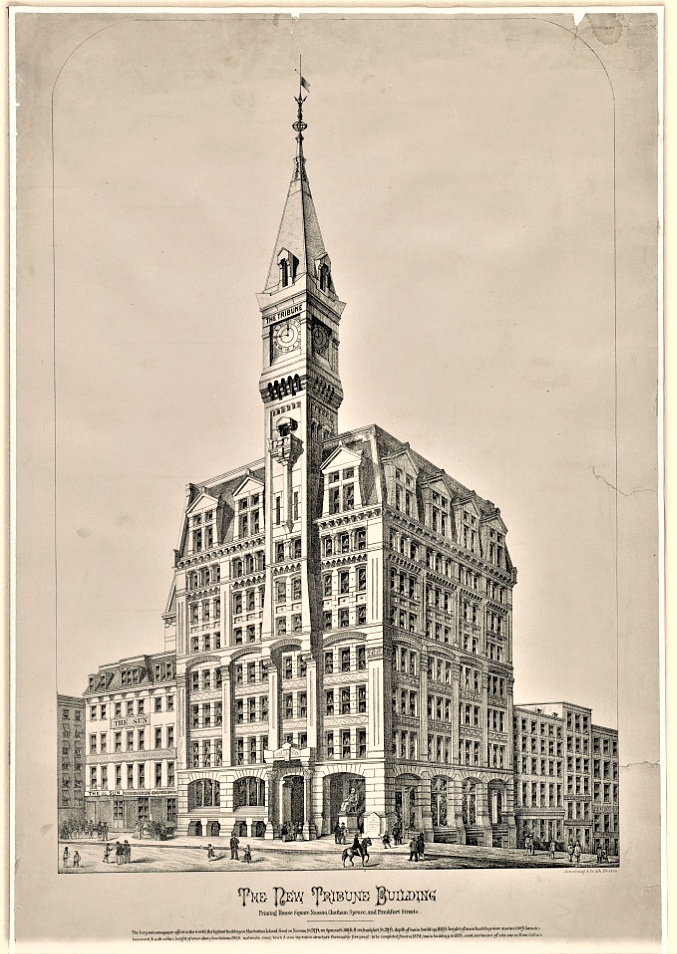 Daytonian in Manhattan: The Lost 1875 New-York Tribune Bldg - 150-154 ...