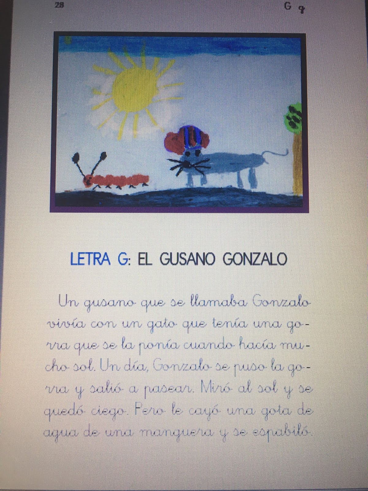 INFANTIL:Maestra Esperanza: LETRA A LETRA: G