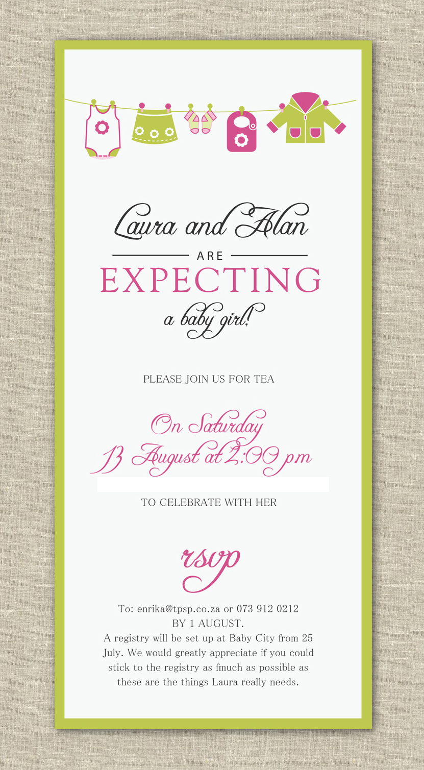 Loosh Creations: Baby Shower E-mailable Invitation