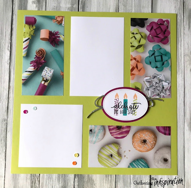 Gathering Inkspiration: Picture Perfect Birthday Scrapbook Pages