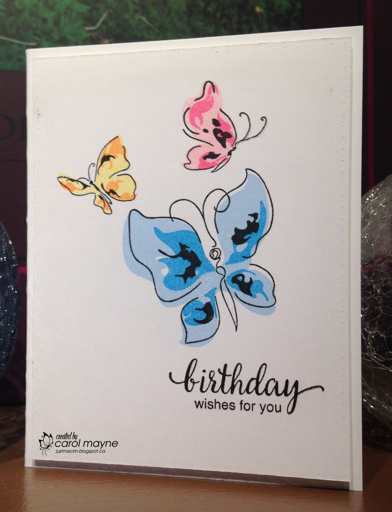 Just Me: c: Butterflies...MUSE #120, Addicted to CAS #65~Butterfly