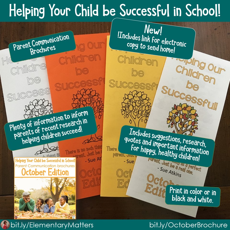 Elementary Matters: October Resources