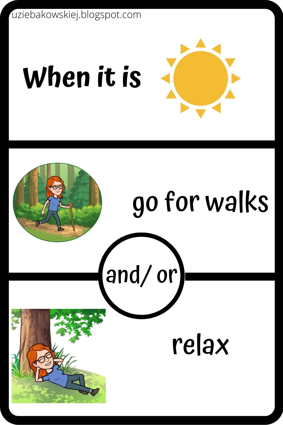 U Ziębakowskiej: Linkers, bitmoji and the weather :)