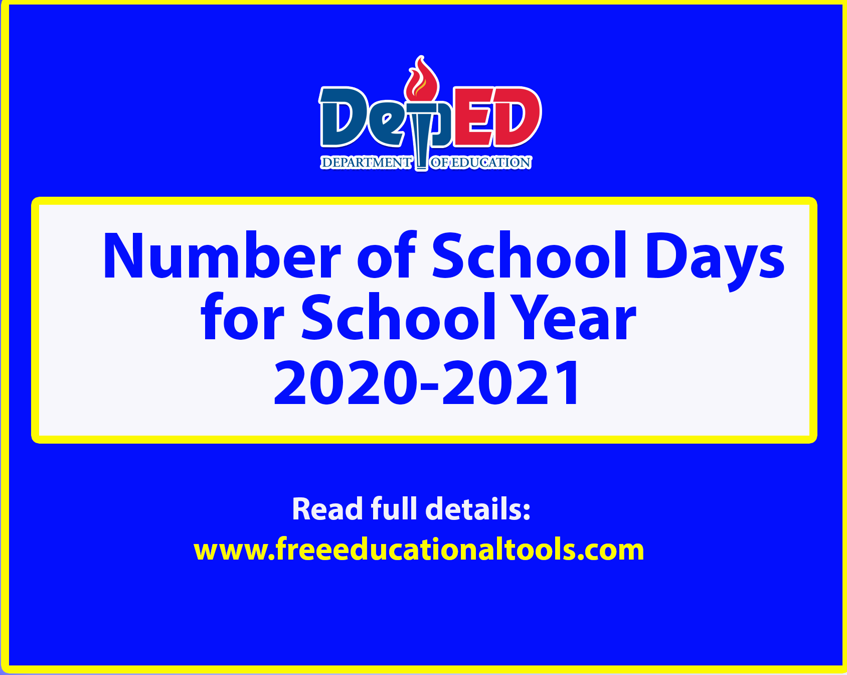 DepEd Official Number Of School Days For School Year 2020 2021 deped-official-number-of-school-days-for-school-year-2020-2021