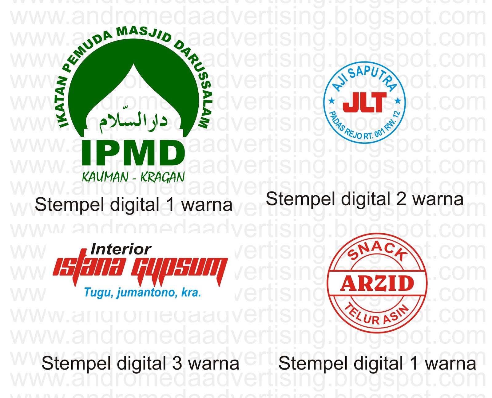 ANDROMEDA ADVERTISING: CONTOH STEMPEL DIGITAL
