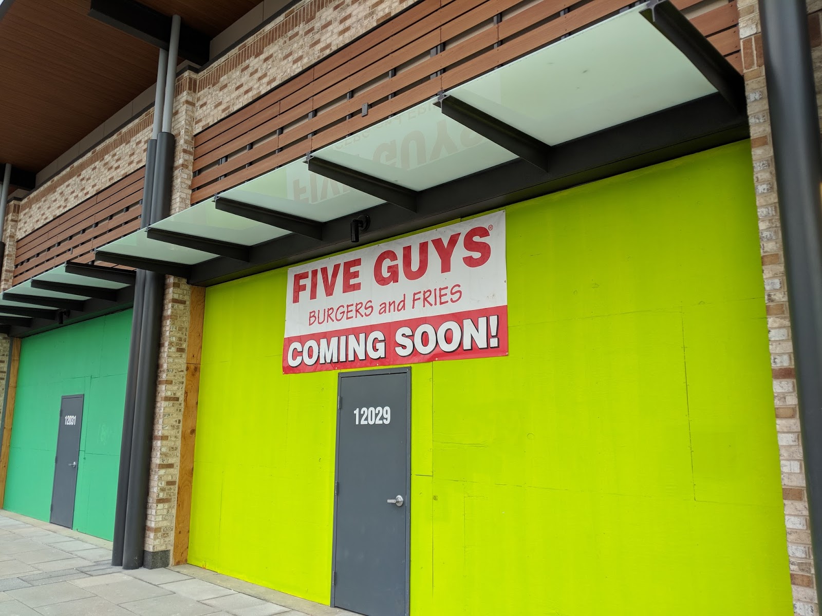 Robert Dyer @ Bethesda Row: Five Guys posts Coming Soon banner at ...