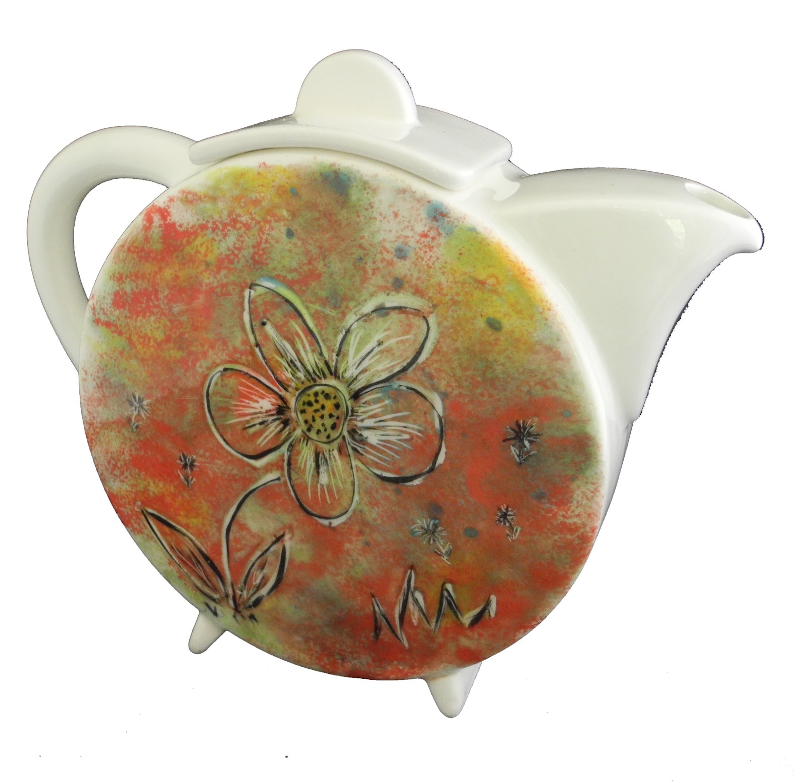Art by Jen G: Hand Painted Tea Pots