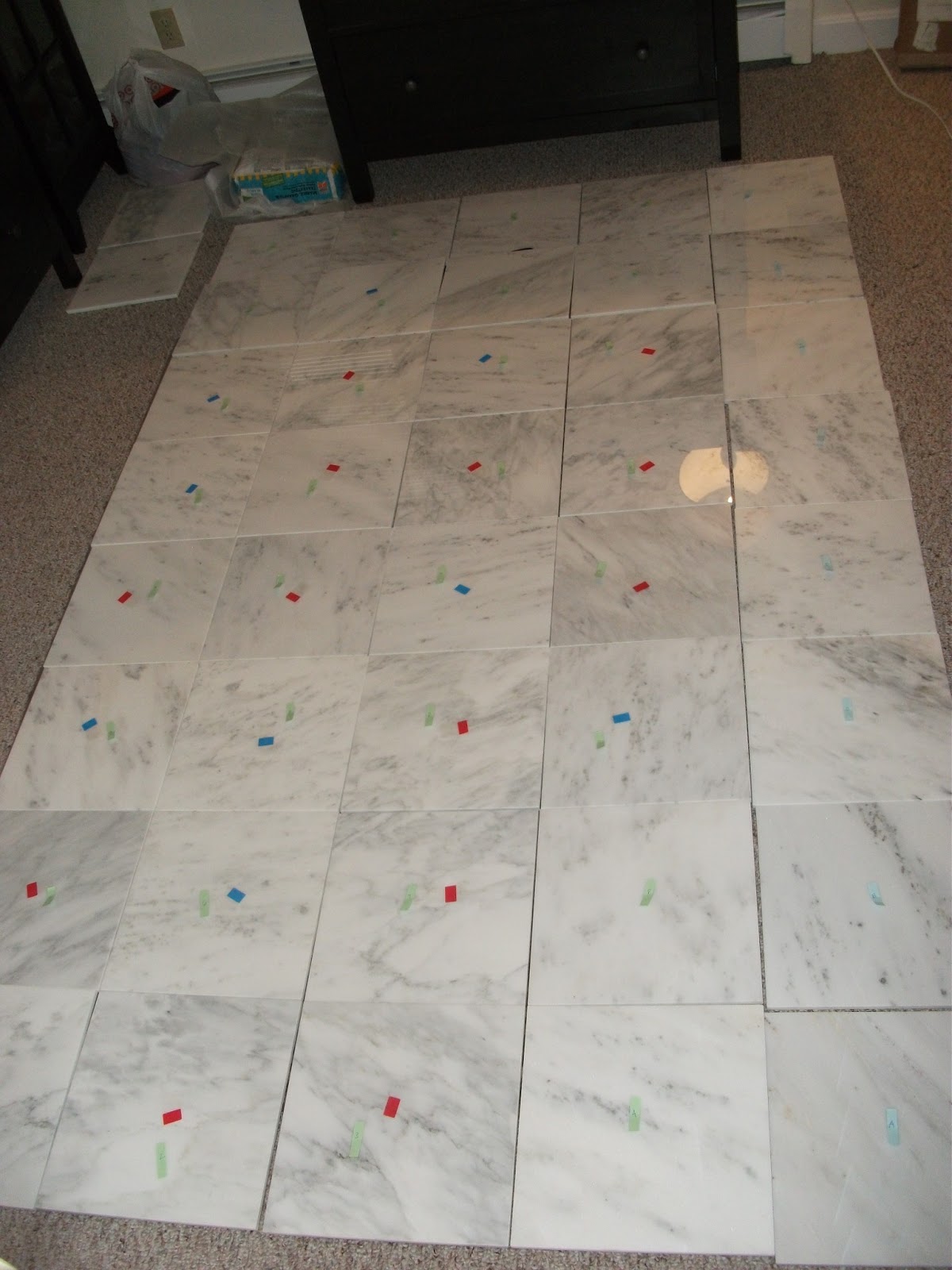 KristinMarie: At Home: Marble Floor Mapping