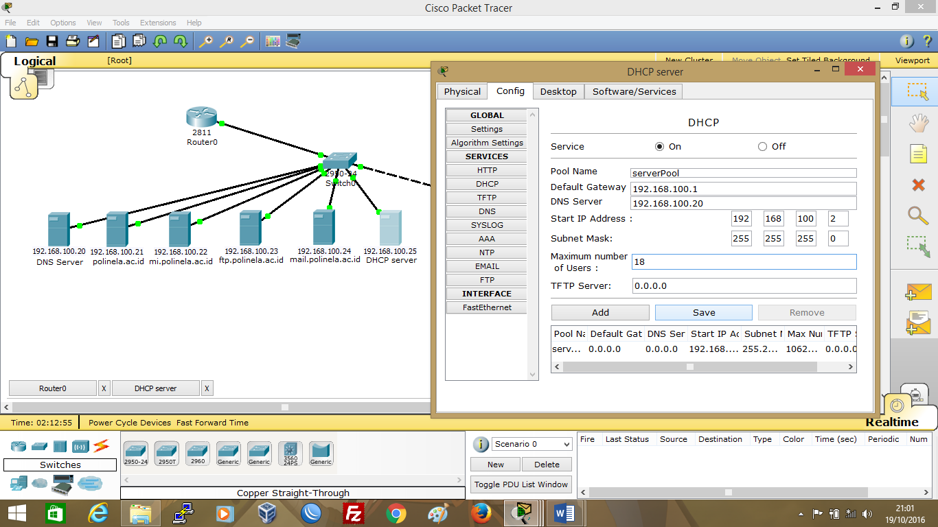 Setting IP Static dan Dinamic ,Konfigurasi DHCP Server di Cisco Packet ... Setting IP Static dan Dinamic ,Konfigurasi DHCP Server di Cisco Packet ...