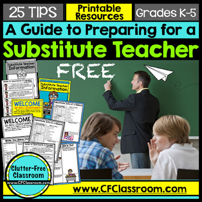 5 Tips to Help Prepare for a Substitute Teacher | Upper Elementary ...