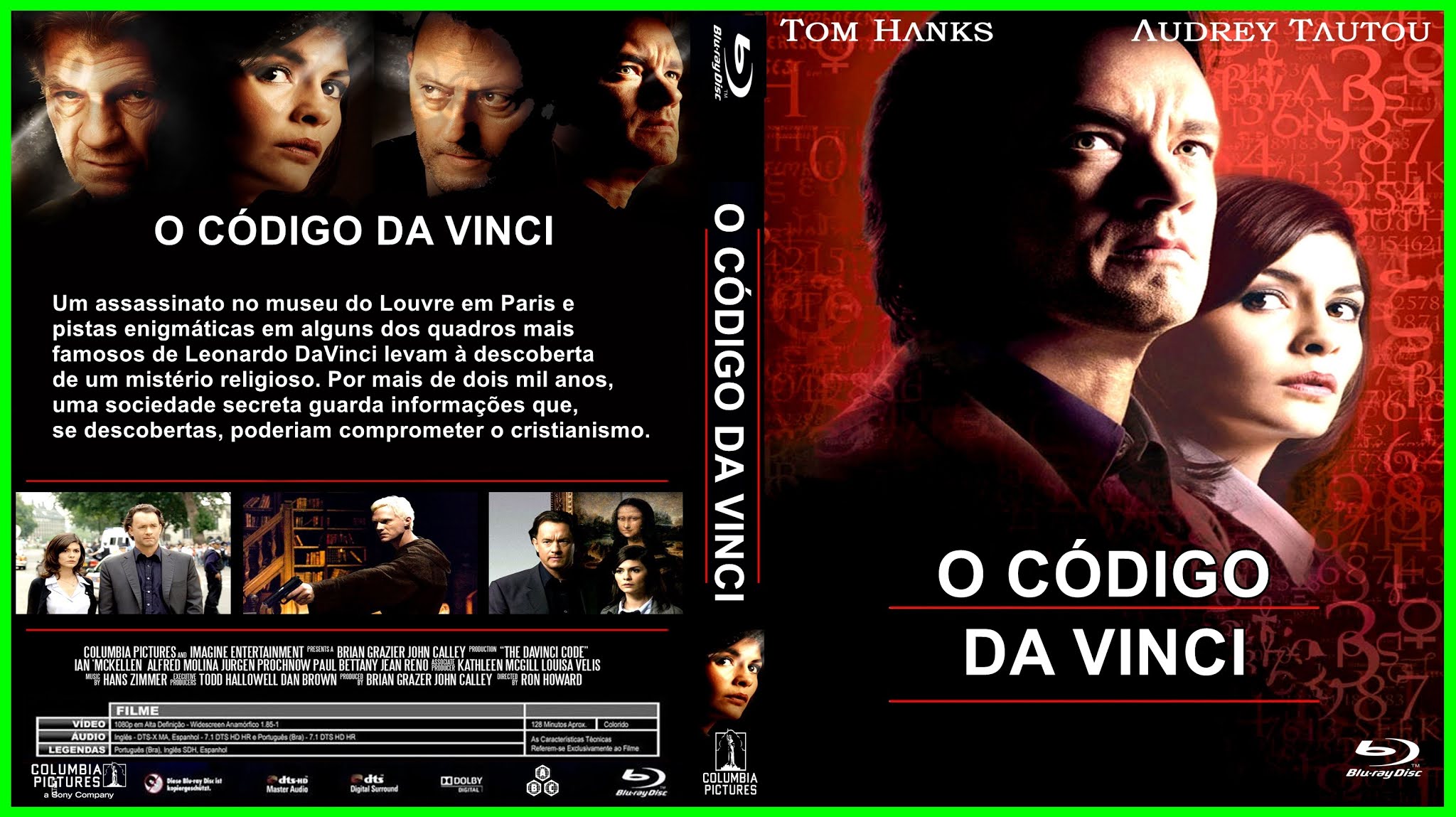 CAPAS DVD-R GRATIS: O Código da Vinci - (2006) - Blu Ray