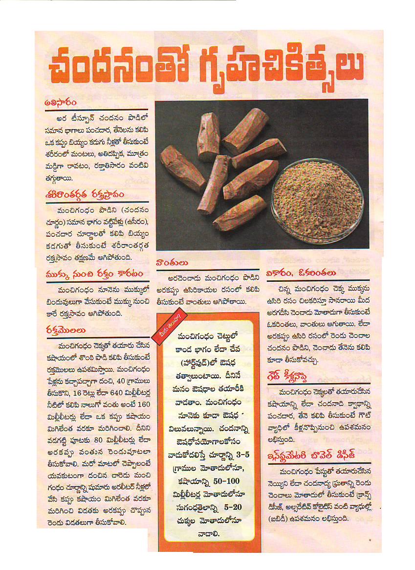 AYURVEDAM - ఆయుర్వేదం: MANCHI GANDHAM PODI ( CHANDANAM )( SANDAL WOOD ...