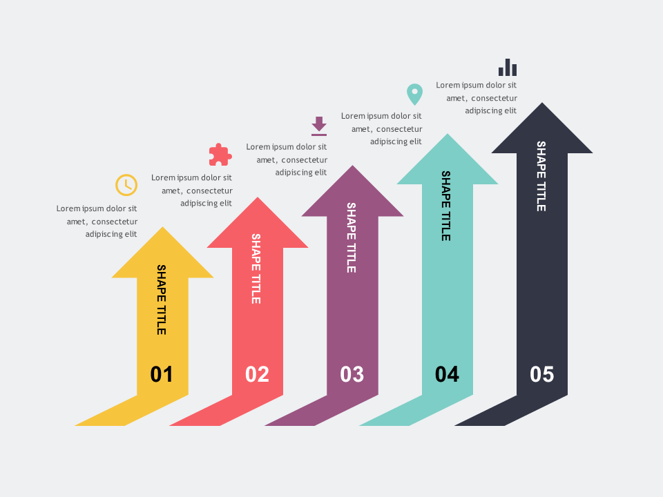 Arrow Graph Increase PowerPoint Templates - PowerPoint Free