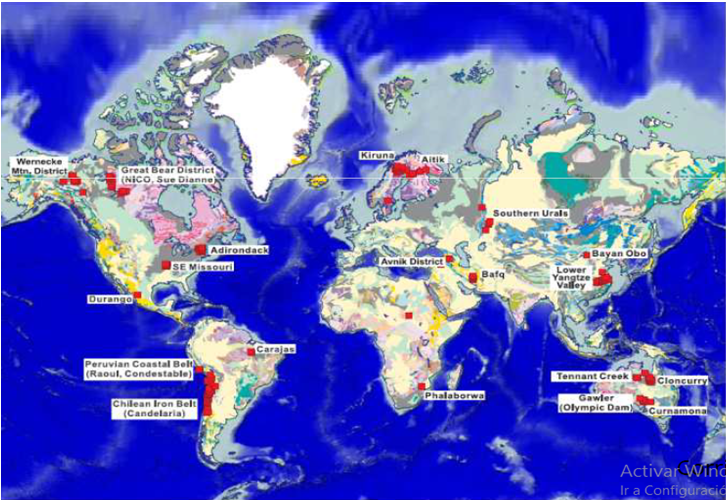 DEPÓSITOS IOCG - Iron Oxide Copper Gold ore deposits