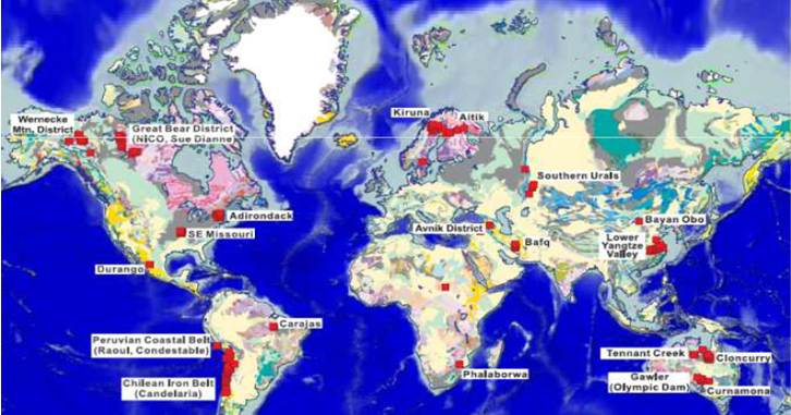 DEPÓSITOS IOCG - Iron Oxide Copper Gold ore deposits
