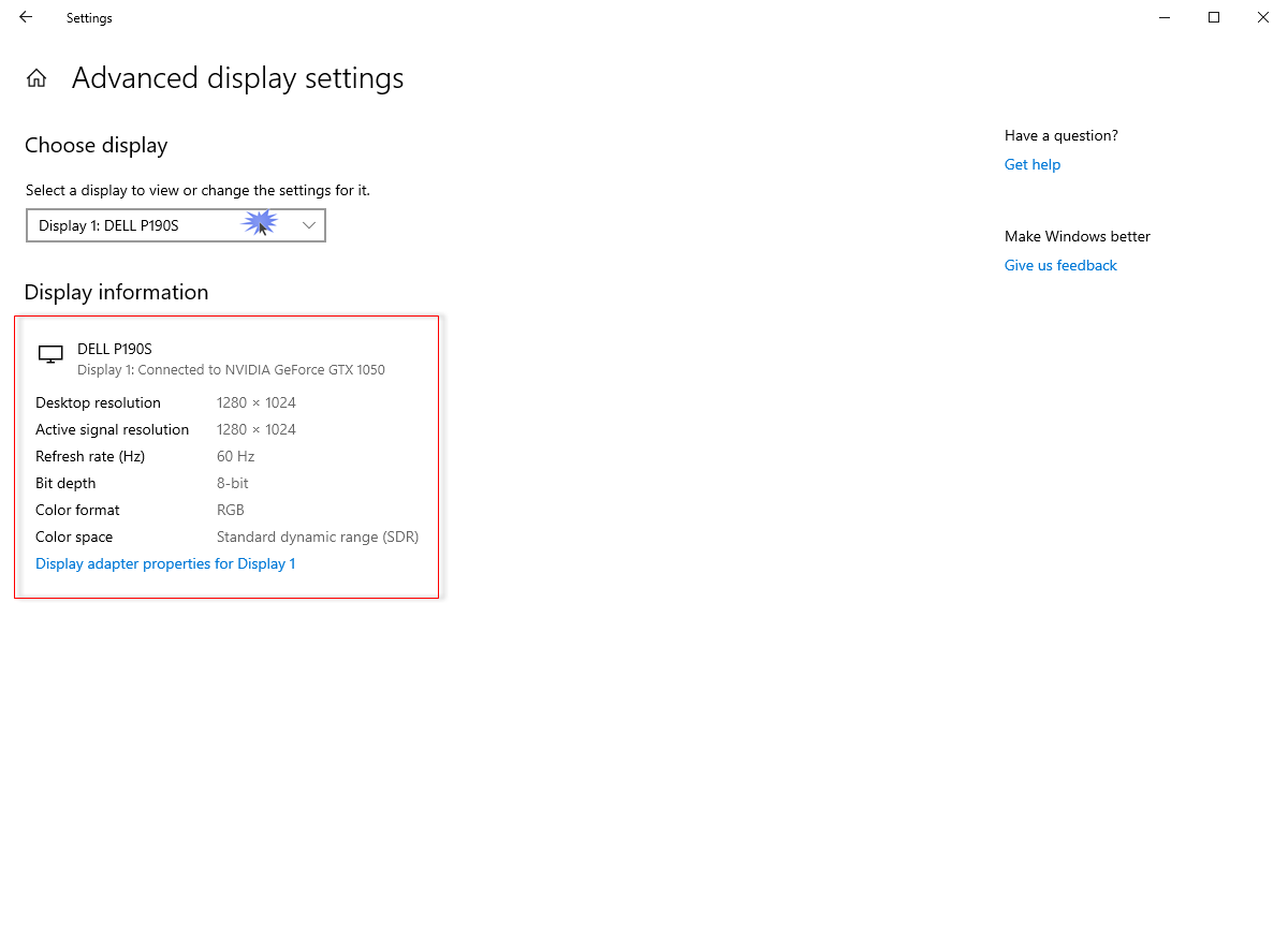 How To View Detailed Display Information In Windows 10